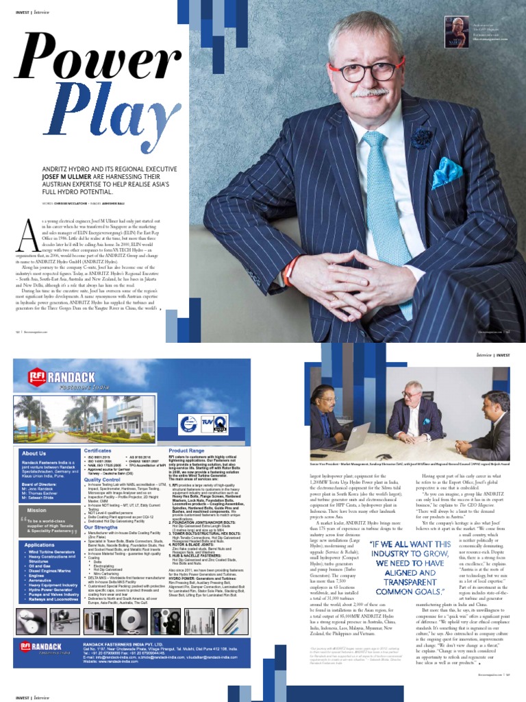 ANDRITZ HYDRO - Utilities Energy | PDF | Screw | Hydroelectricity