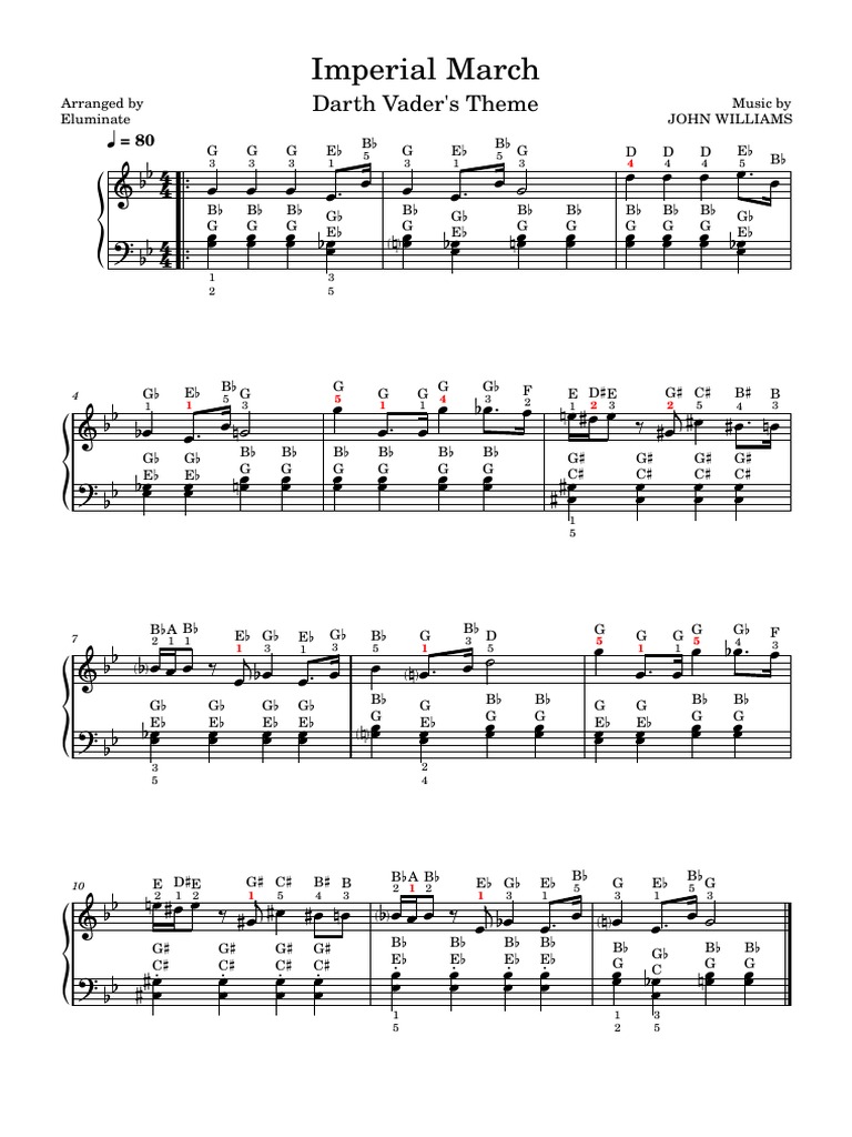 Imperial March: Darth Vader's Theme | PDF | Star Wars | Compositions