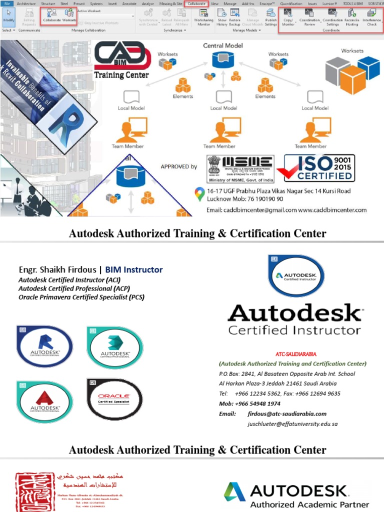 BIM Collaboration and Worksharing Training Materials | PDF | Autodesk ...