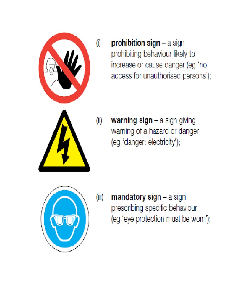 Safety Signs | PDF