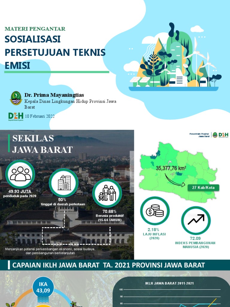 Materi Pengantar Sosialisasi Pertek Emisi - Kadis LH | PDF