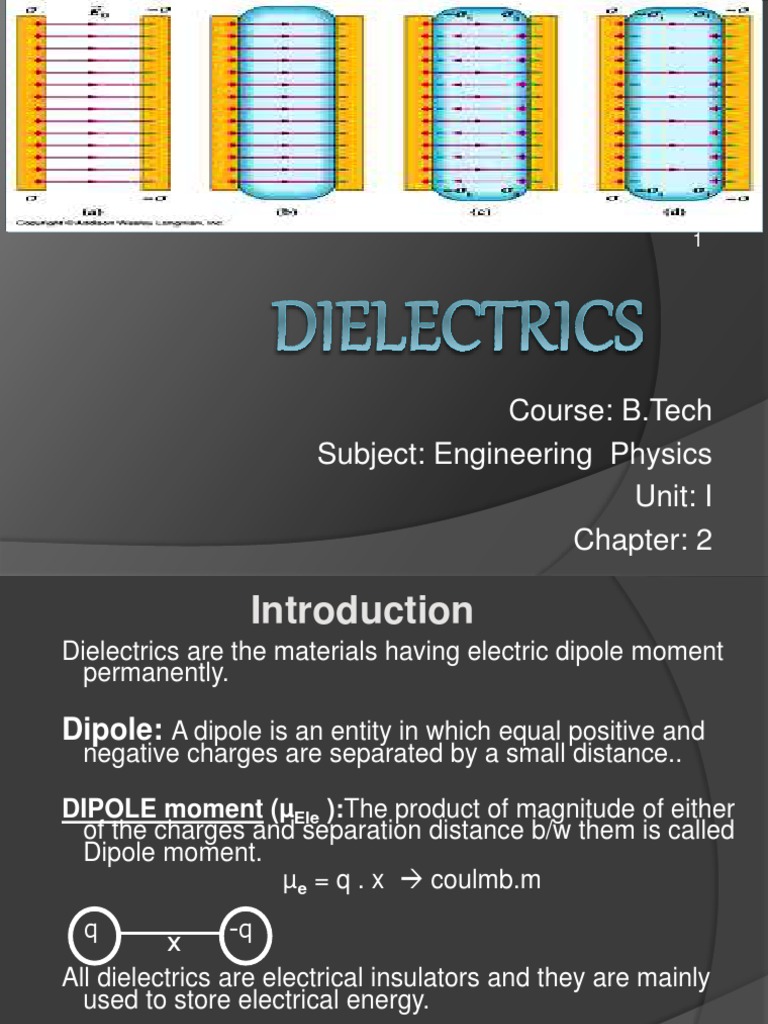 btech-sem-i-engineering-physics-u-i-chapter-2-dielectrics | PDF ...