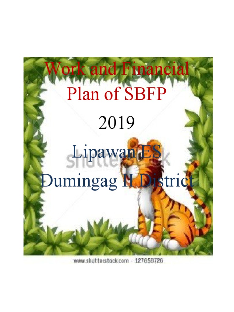 Work and Financial Plan of SBFP | PDF