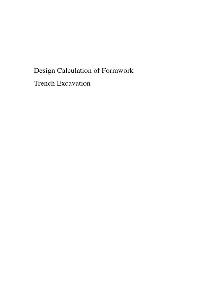 Formwork Design Calculation | PDF | Materials Science | Classical Mechanics