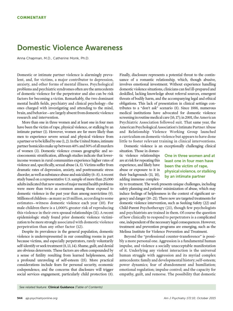 Domestic Violence Awareness | PDF | Domestic Violence | Violence