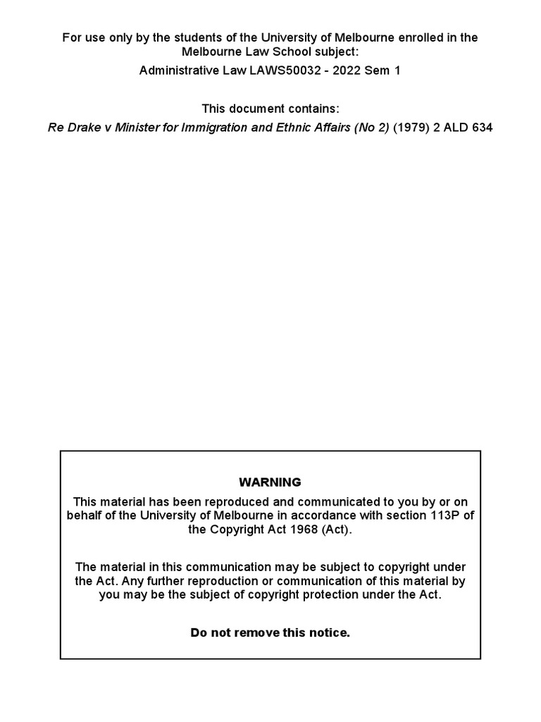 0207 Re Drake and Minister For Immigration and Ethnic Affairs (No 2 ...