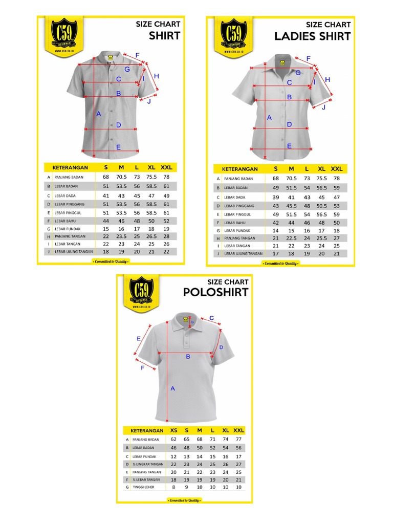 Size Chart C59 | PDF