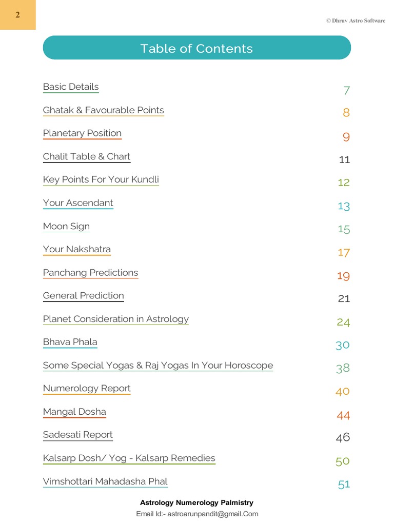 Astrology Numerology Palmistry: © Dhruv Astro Software | PDF | Planets ...