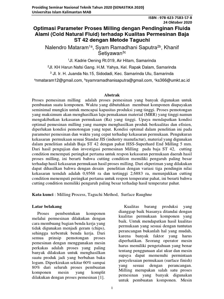 Kumpulan Paper Teknik Mesin | PDF | Teknologi & Rekayasa