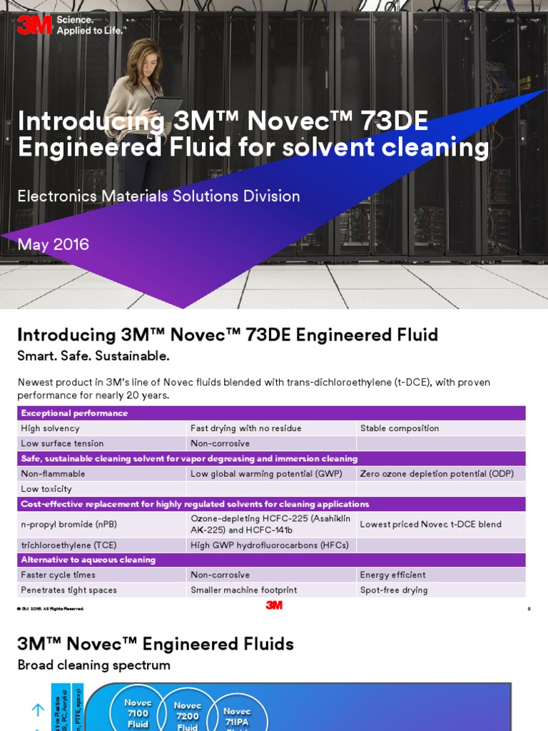 Novec 73DE Fluid - Cleaning Customer Presentation | PDF | Corrosion ...