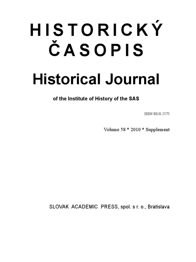 Historical Journal | PDF | Slovakia | Pope