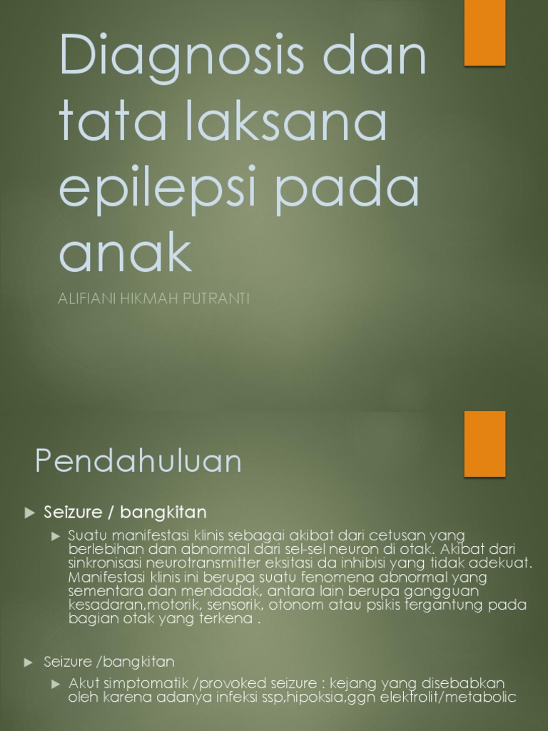 Diagnosis Dan Tatalaksana Epilepsi | PDF