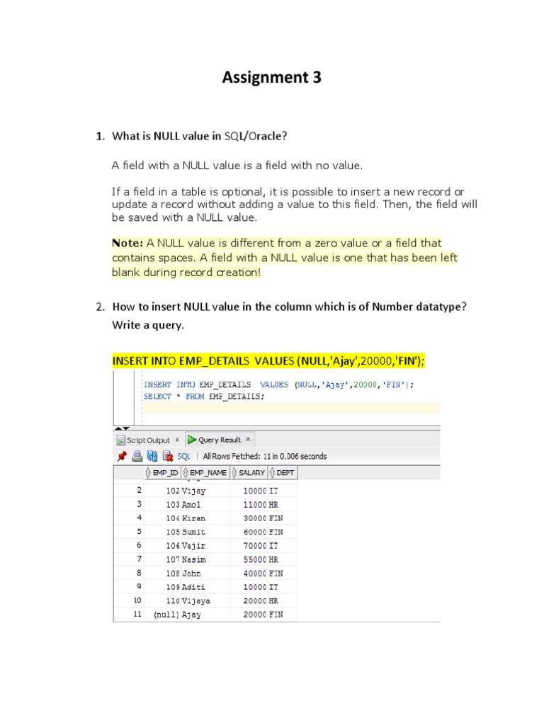 SQL NULL values | PDF | Data Management Software | Software Engineering
