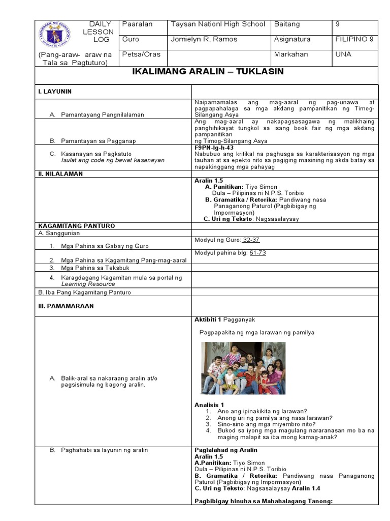 Aralin 1.5 G9 Dula | PDF