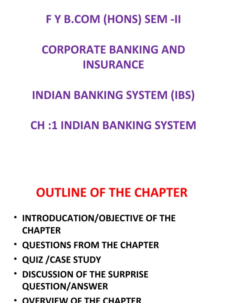 Ibs F y B.com (H) Unit 1 | PDF | Cooperative | Banks