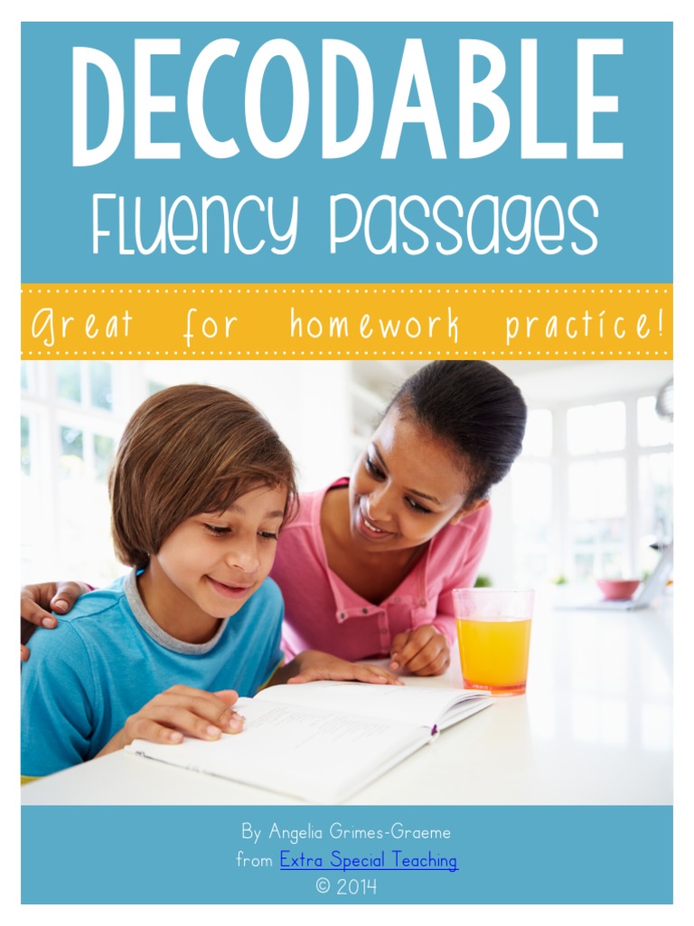 Decodable Fluency Passages | PDF | Classroom | Phonics