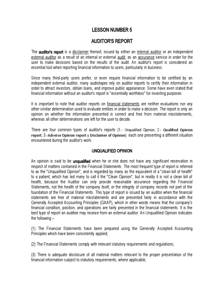 Auditor S Report - FUAU - 15 - 10 - 2021 | PDF | Auditor's Report | Financial Audit