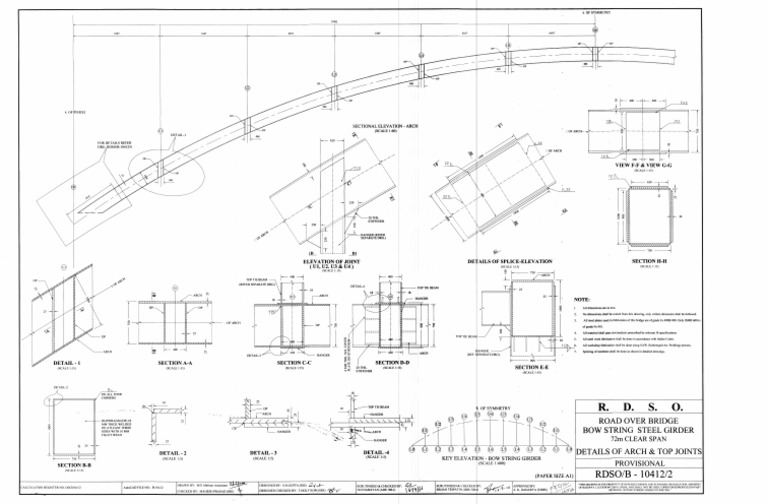 Rdso - B-10412 - 2details of Arch and Top Joints | PDF