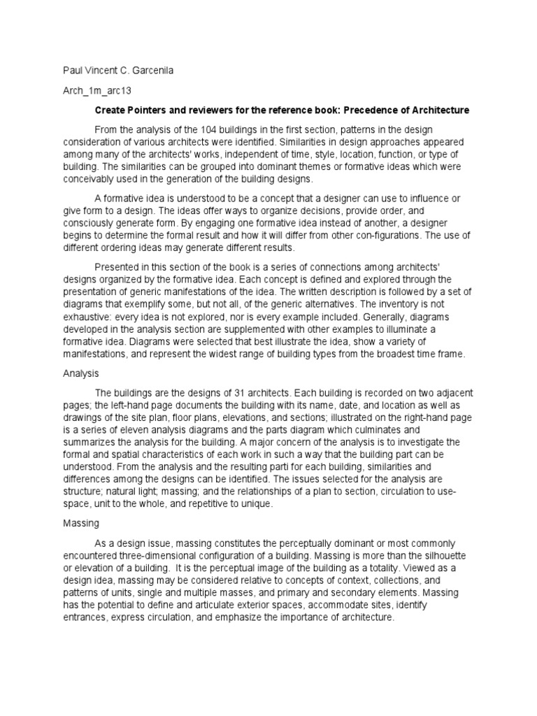 Create Pointers and Reviewers For The Reference Book: Precedence of ...