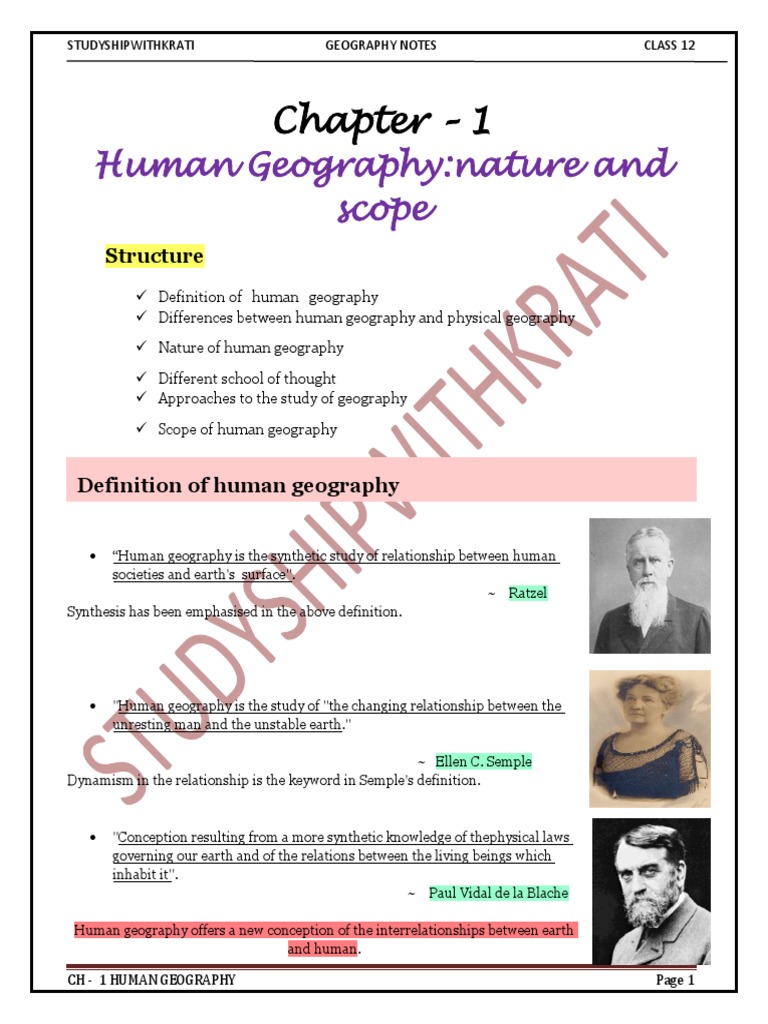 SWK BOOK 1 CH 1 Human Geo | PDF | Geography | Nature