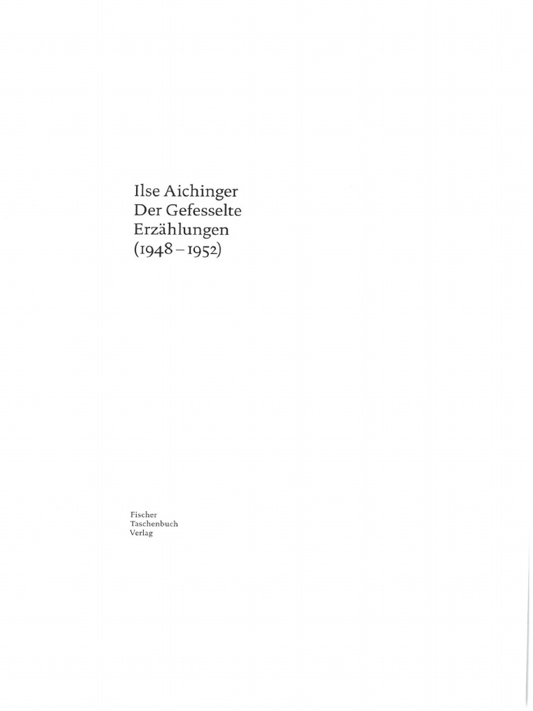 Aichinger Spiegelgeschichte | PDF