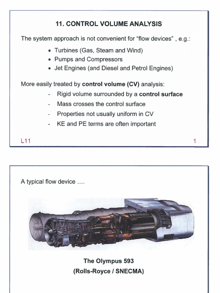 Control Volume Analysis | PDF