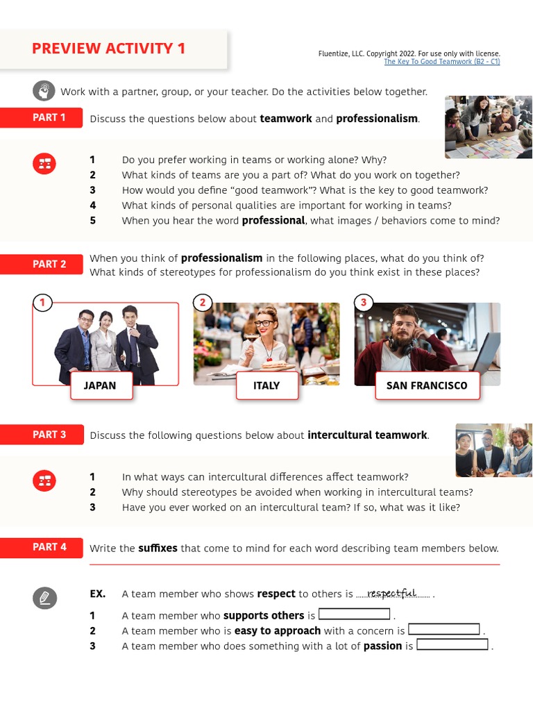 Preview Activity 1: Respectful | PDF | Human Communication | Cognition