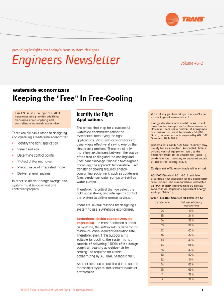 Engineers Newsletter: Keeping The "Free" in Free-Cooling | PDF | Heat ...
