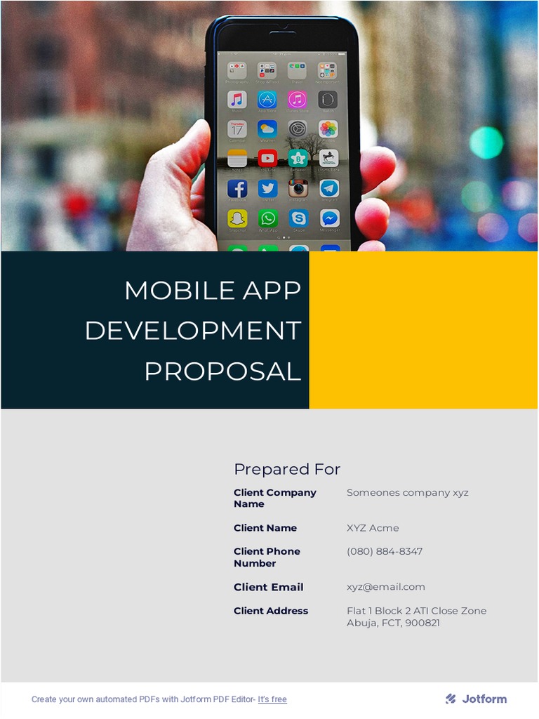 Mobile App Proposal for XYZ Acme | PDF | Mobile App | Indemnity