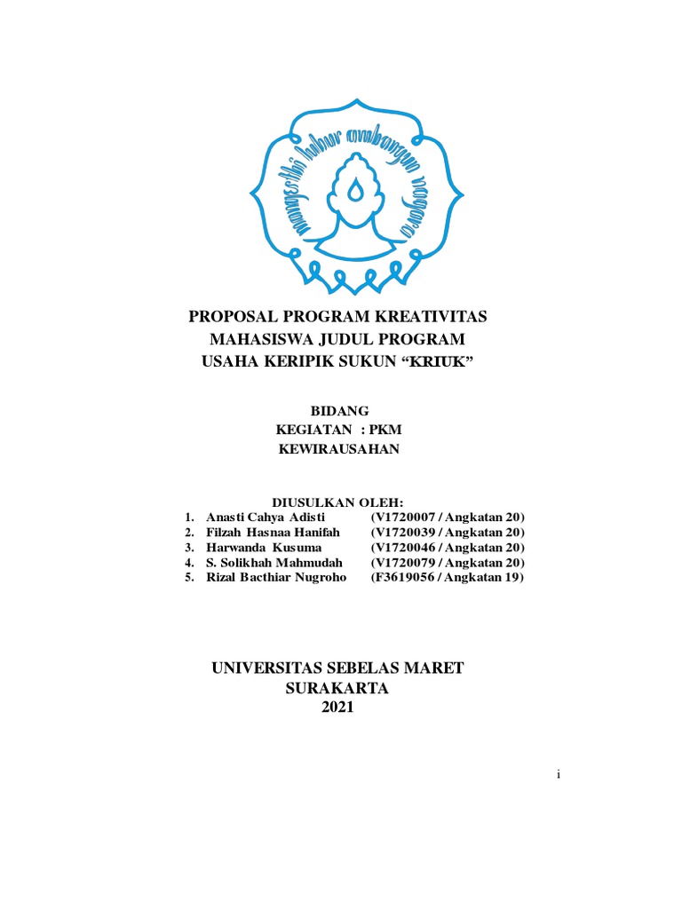 KELOMPOK 5 - Proposal PKM | PDF | Bisnis | Sains & Matematika