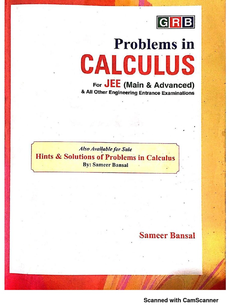 Sameer Bansal's Calculus Solutions | PDF