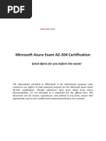 AZ-104 Official Course Study Guide | PDF | Microsoft Azure | Active ...