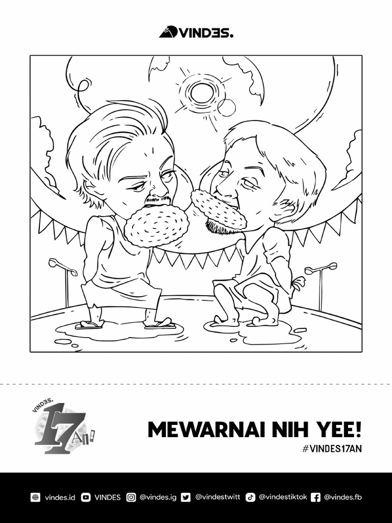 TEMPLATE MEWARNAI VINDES 17AN | PDF