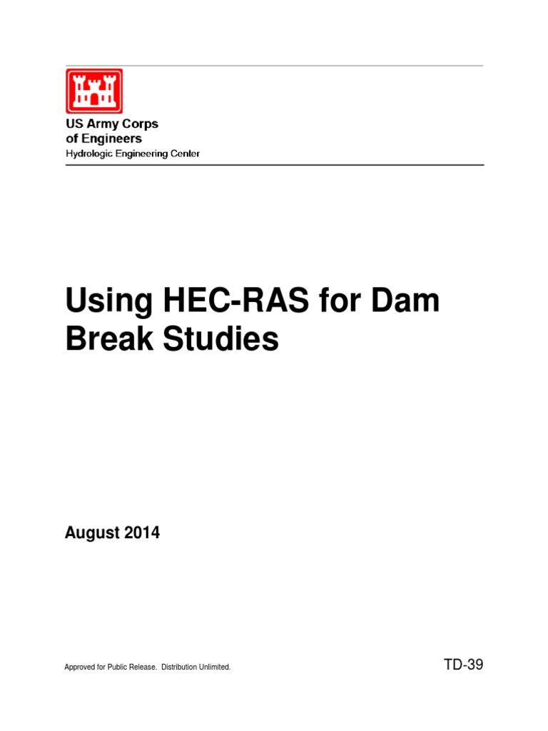 TD-39 Using HEC-RAS For Dam Break Studies | PDF | Dam | Flood