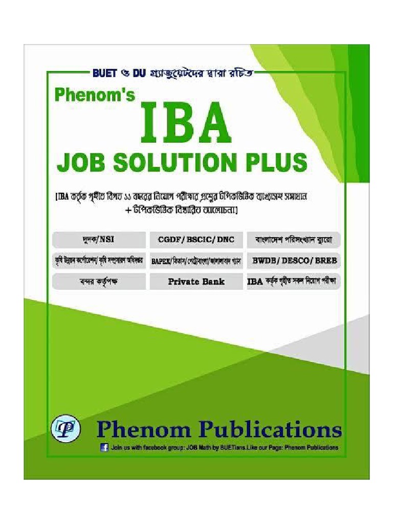 Phenom's IBA Math Solution | PDF