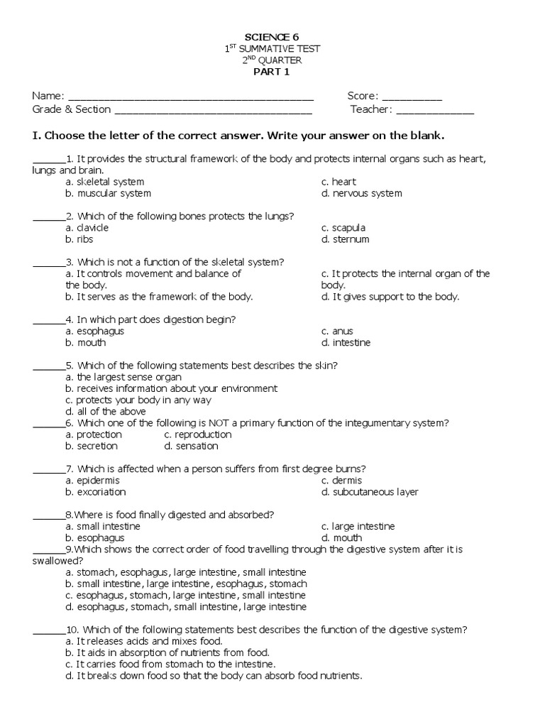 Grade 6 Science Q2 Summative Test | PDF | Coral Reef | Rainforest