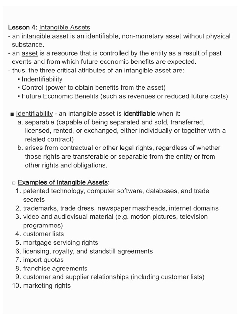 Int Acc 3 Intangible Assets Pdf