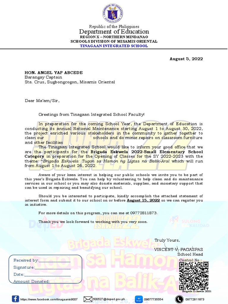 Department of Education: Republic of The Philippines | PDF