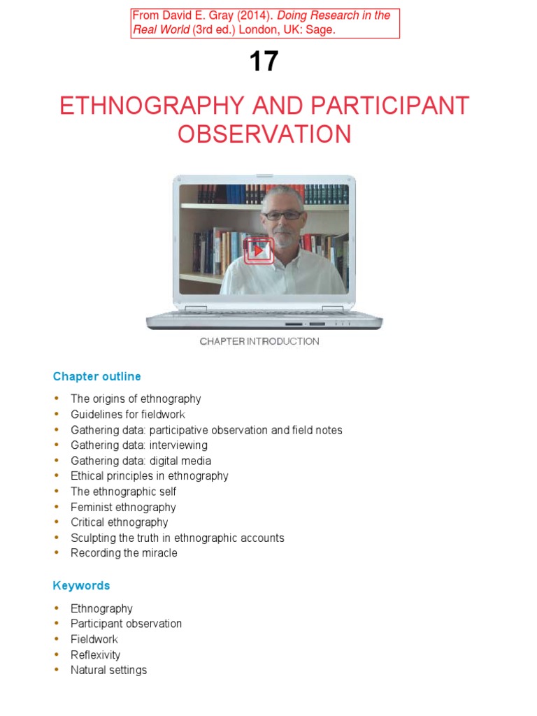 Ethnography and Participant Observation: Real World (3rd Ed.) London ...
