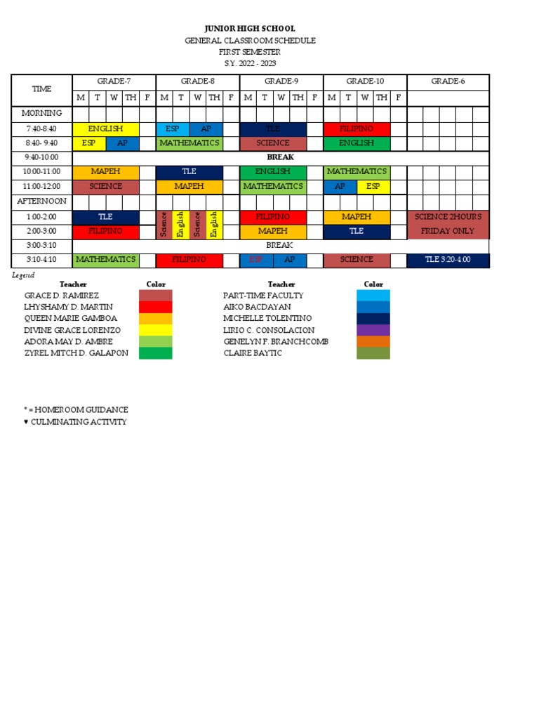 Junior High School: Legend | Download Free PDF | Schools | High Schools ...