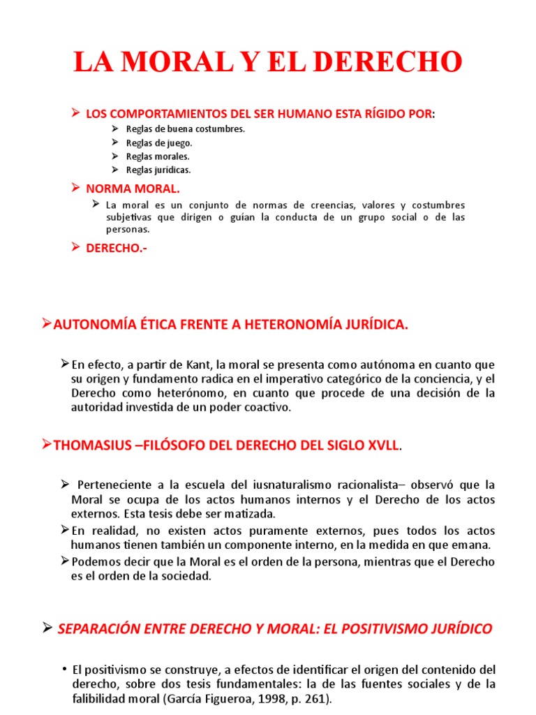 La Moral y El Derecho | PDF