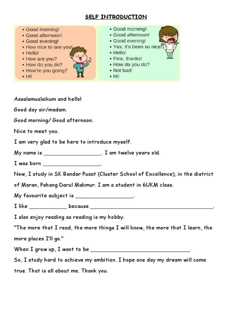 Tokoh Nilam Self Introduction | PDF | Career & Growth | Self-Improvement