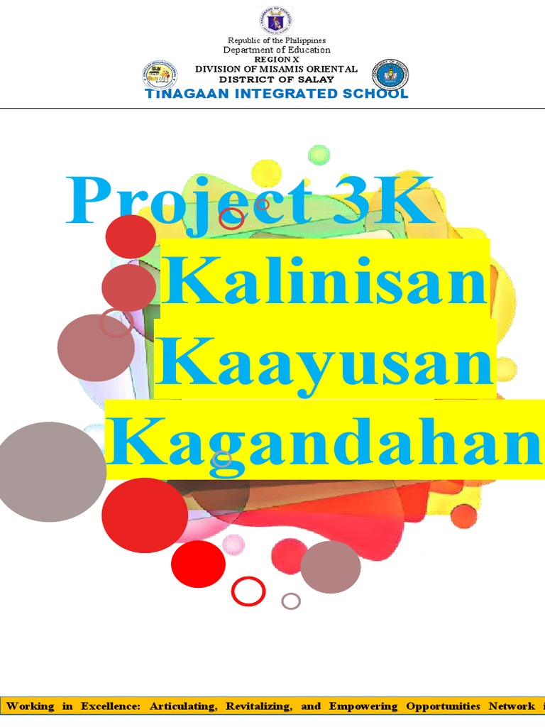 Project 3K Kalinisan Kaayusan Kagandahan: Tinagaan Integrated School | PDF | Classroom ...