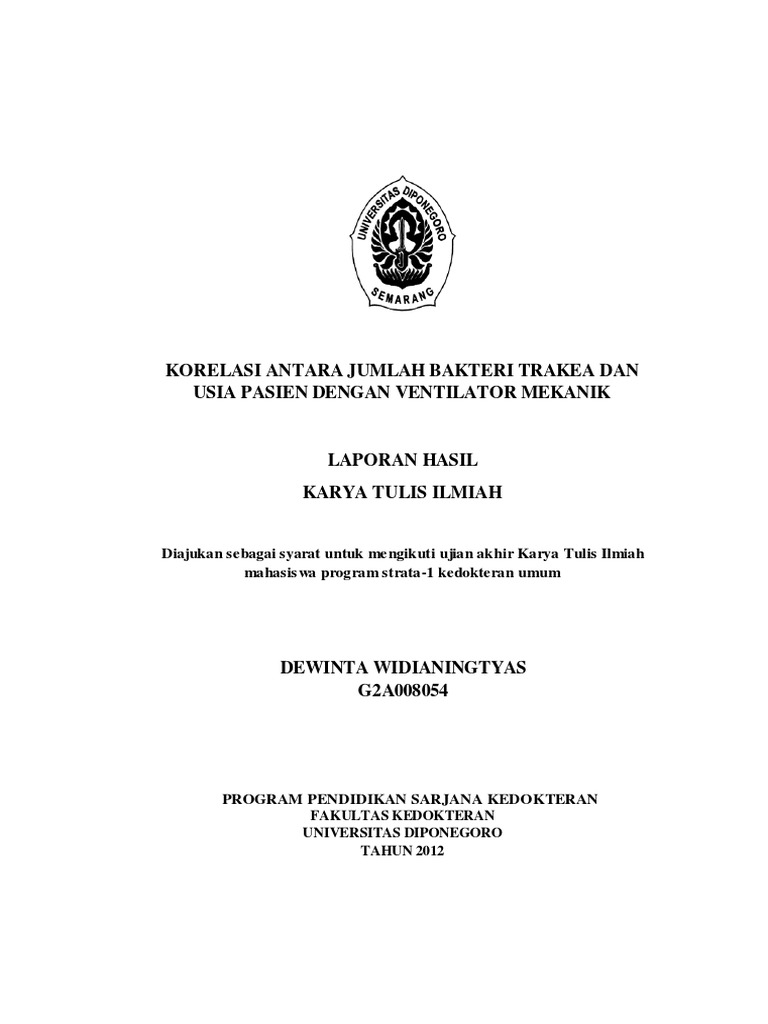 Dewinta W, G2a008054, Lap - Kti | PDF | Kesehatan Holistik