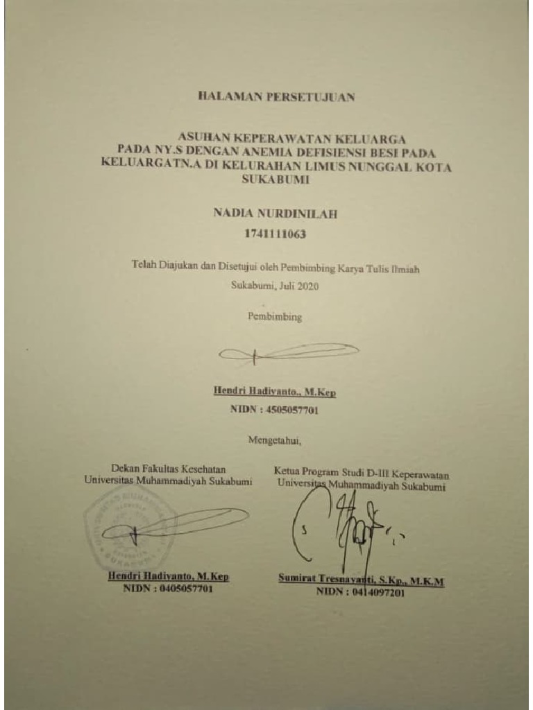 Lembar Pengesahan Pembimbing | PDF