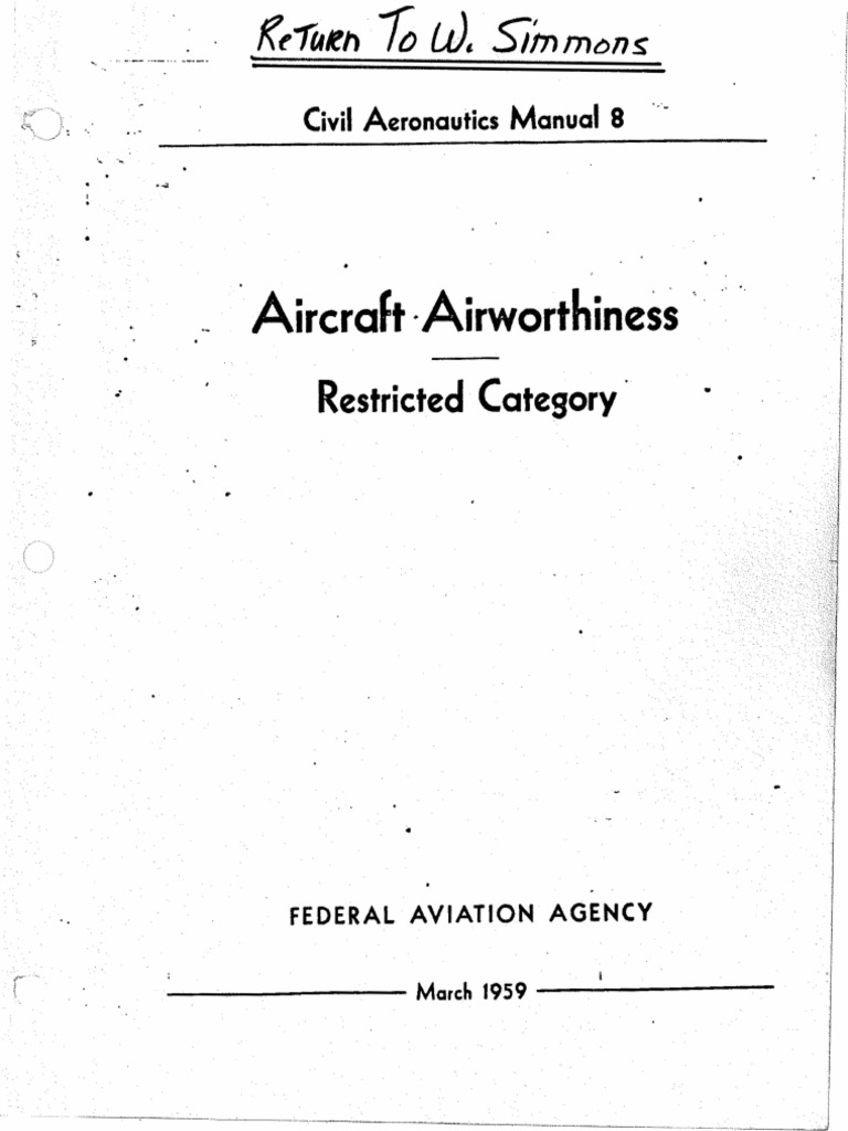 Civil Aeronautics - Manual | PDF | Federal Aviation Administration ...