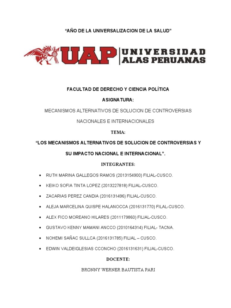 Introduccion y Caratula | PDF | Mediación | Jurisdicción