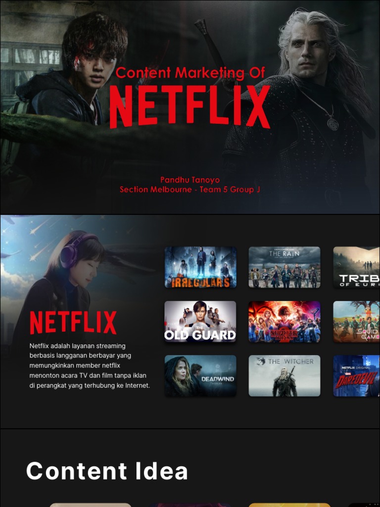 Contoh Content Marketing Netflix | PDF