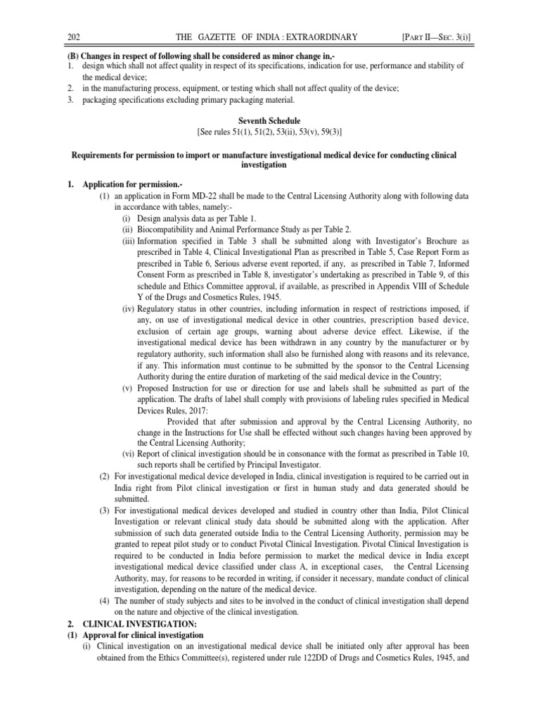 Seventh Schedule | PDF | Medical Device | Informed Consent