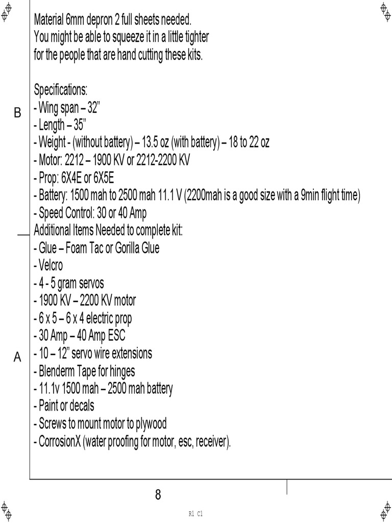 Mako Seaplane Templates Tiled A4 | PDF | Aerospace | Aviation